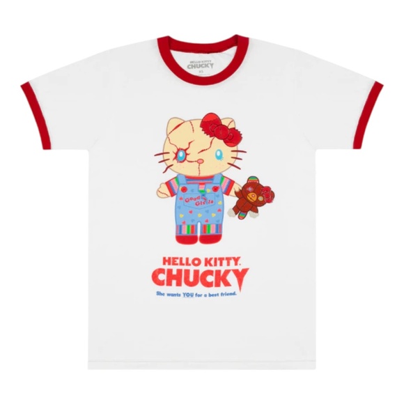 Universal | Tops | 223 Universal Studios Hello Kitty Chucky Ringer ...